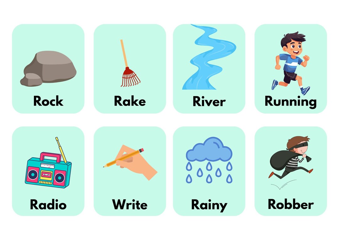 Eliciting /r/ Flashcards - Etsy