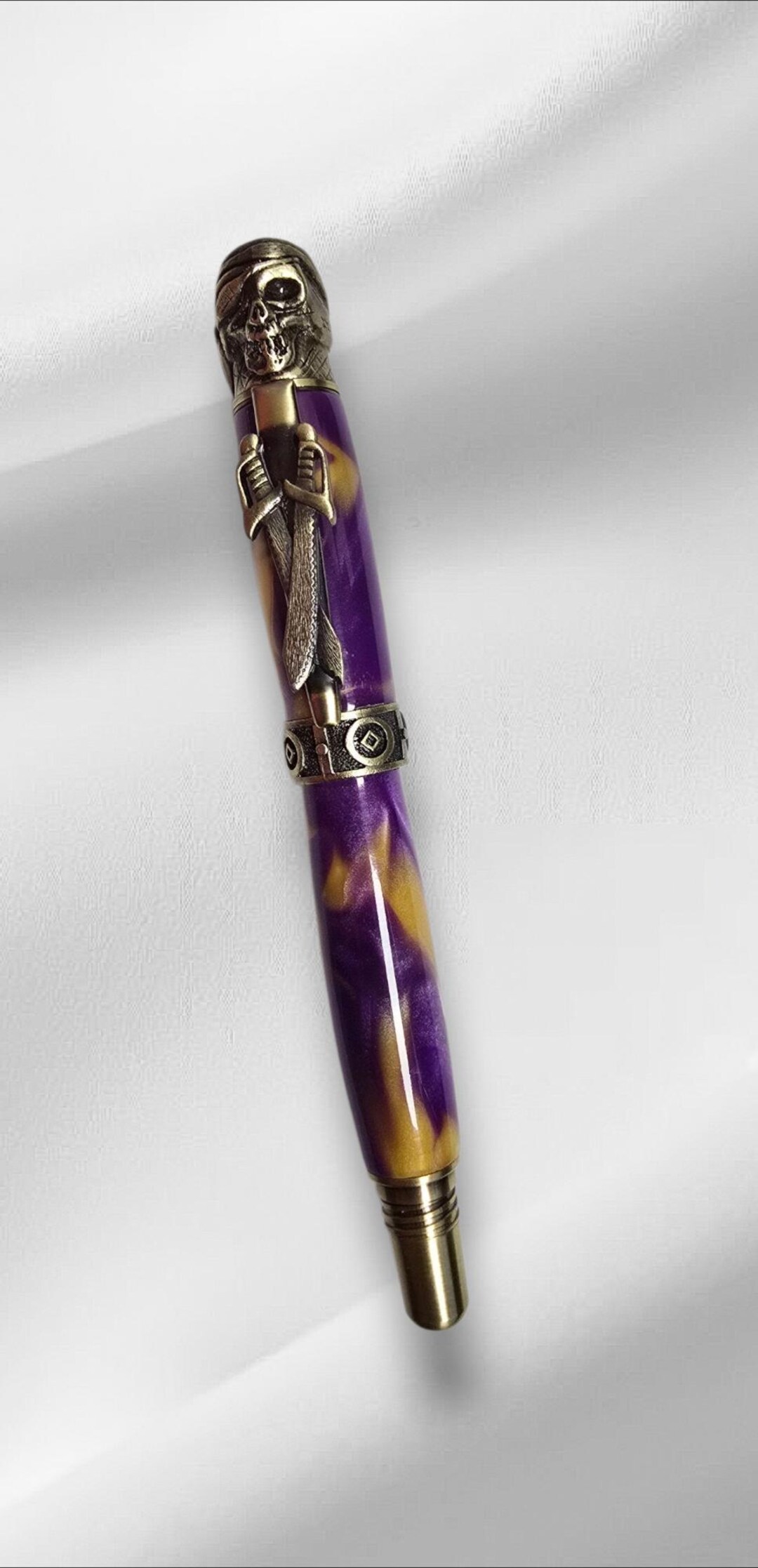 Handcrafted Resin Pirate Ink Pen - Etsy