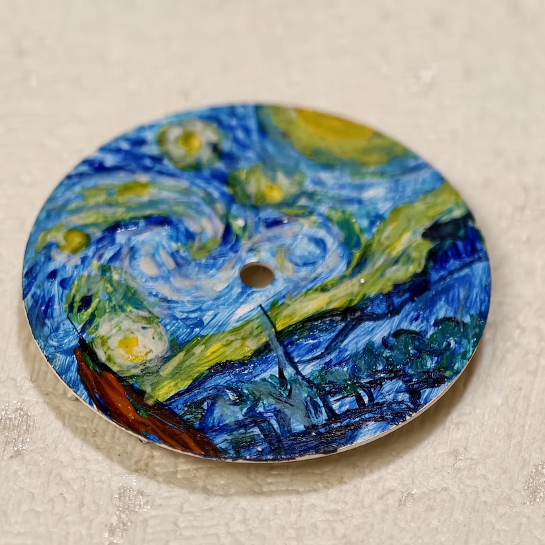 Hand-painted “starry Night” Watch Dial • Custom Artisan Dial (28.5mm ...