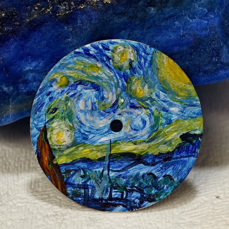Hand-painted “starry Night” Watch Dial • Custom Artisan Dial (28.5mm ...