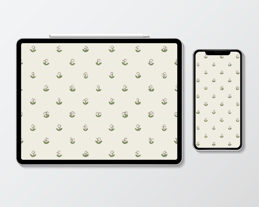 Purple iPhone iPad Tablet Wallpaper: Hand Drawn Pastel Flower Floral ...