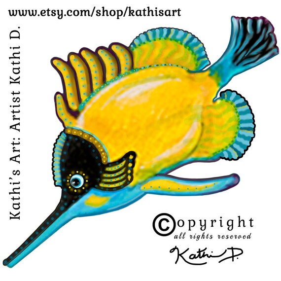 Swordfish Small Clip Art Instant Download TIFF PSD PNG Zip | Etsy