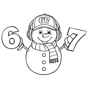67 Snowman Coloring Page - Etsy