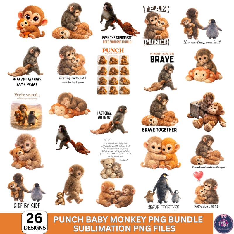 Punch Monkey Clipart - Etsy UK