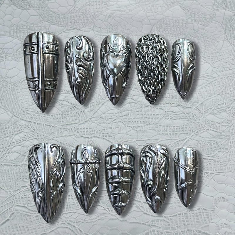 Armor Nail Art - Etsy