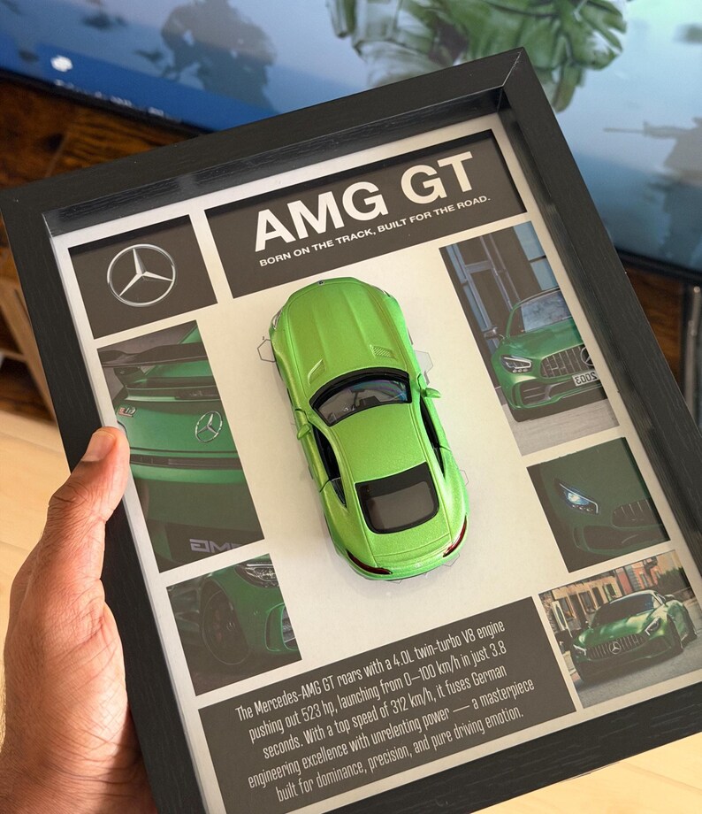 Mercedes AMG Diecast Frame | 8x10 | Supercar Decor | Car Enthusiast ...