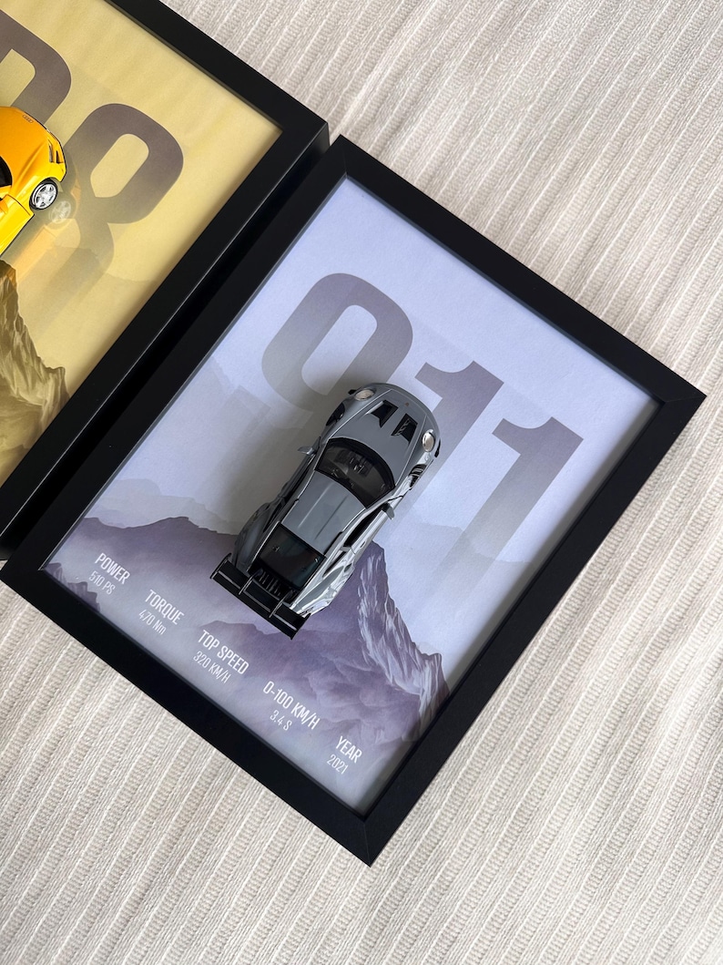 Porsche 911 GT3 Diecast Frame | Mountain Edition | 8x10 | Supercar ...