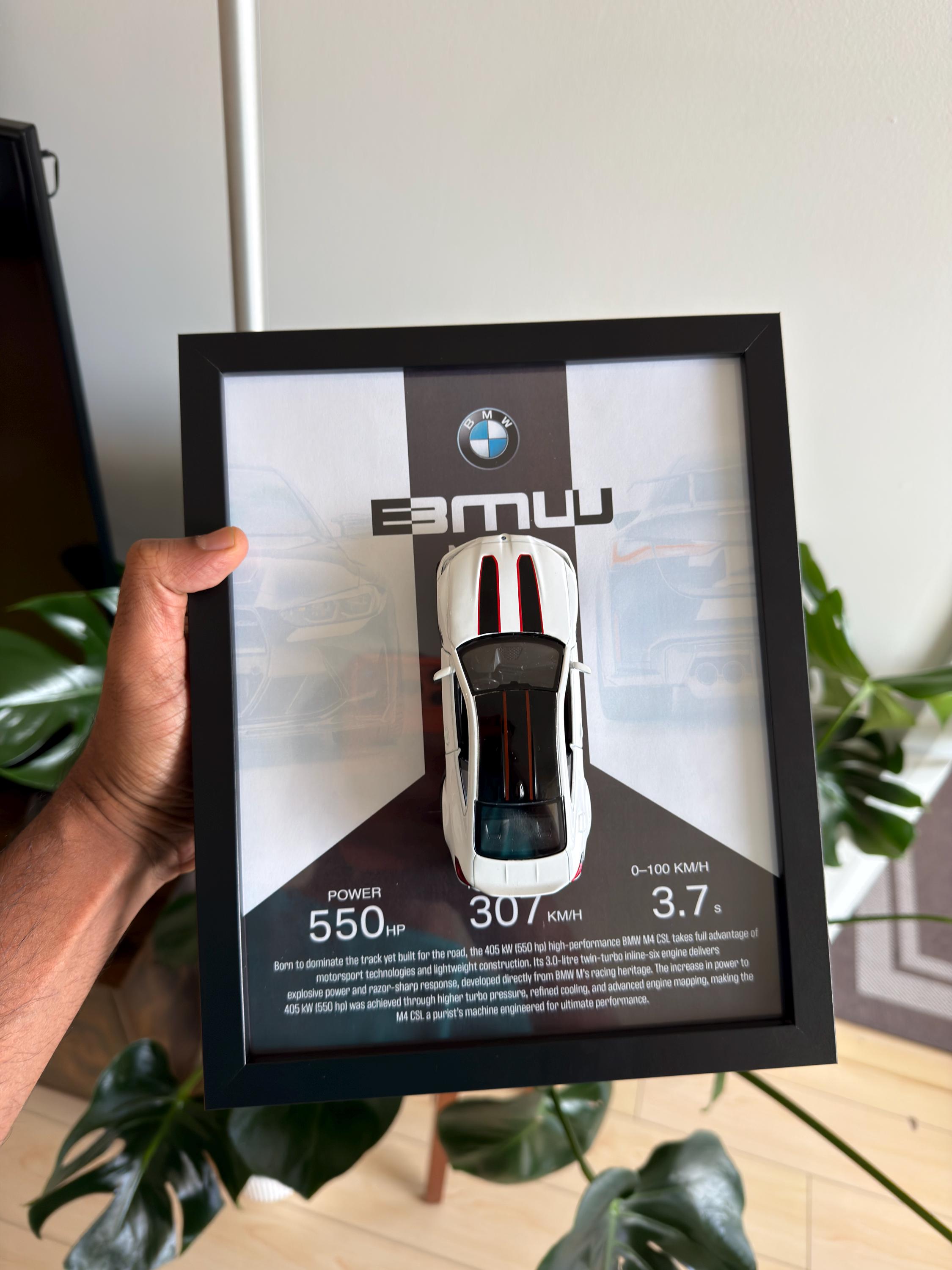 BMW Diecast Frame | 8x10 | Supercar Decor | Car Enthusiast Gift - Etsy