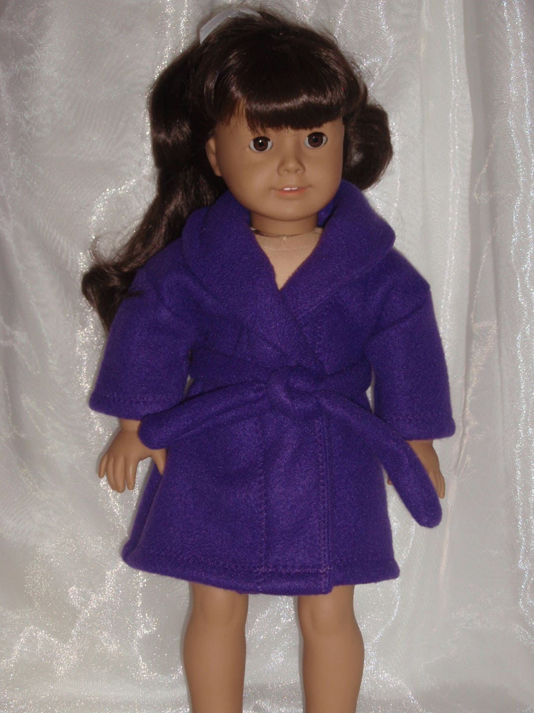 18 Inch Doll Purple Fleece Robe, 18 Doll Clothes, Girl Doll Clothes, AG ...