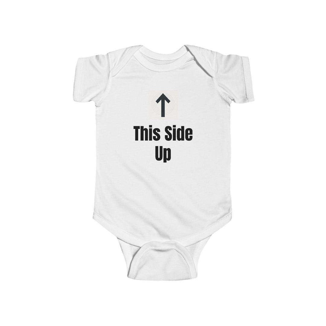 Infant Bodysuit With 'this Side Up' Design, Baby Clothing, Unisex Baby ...