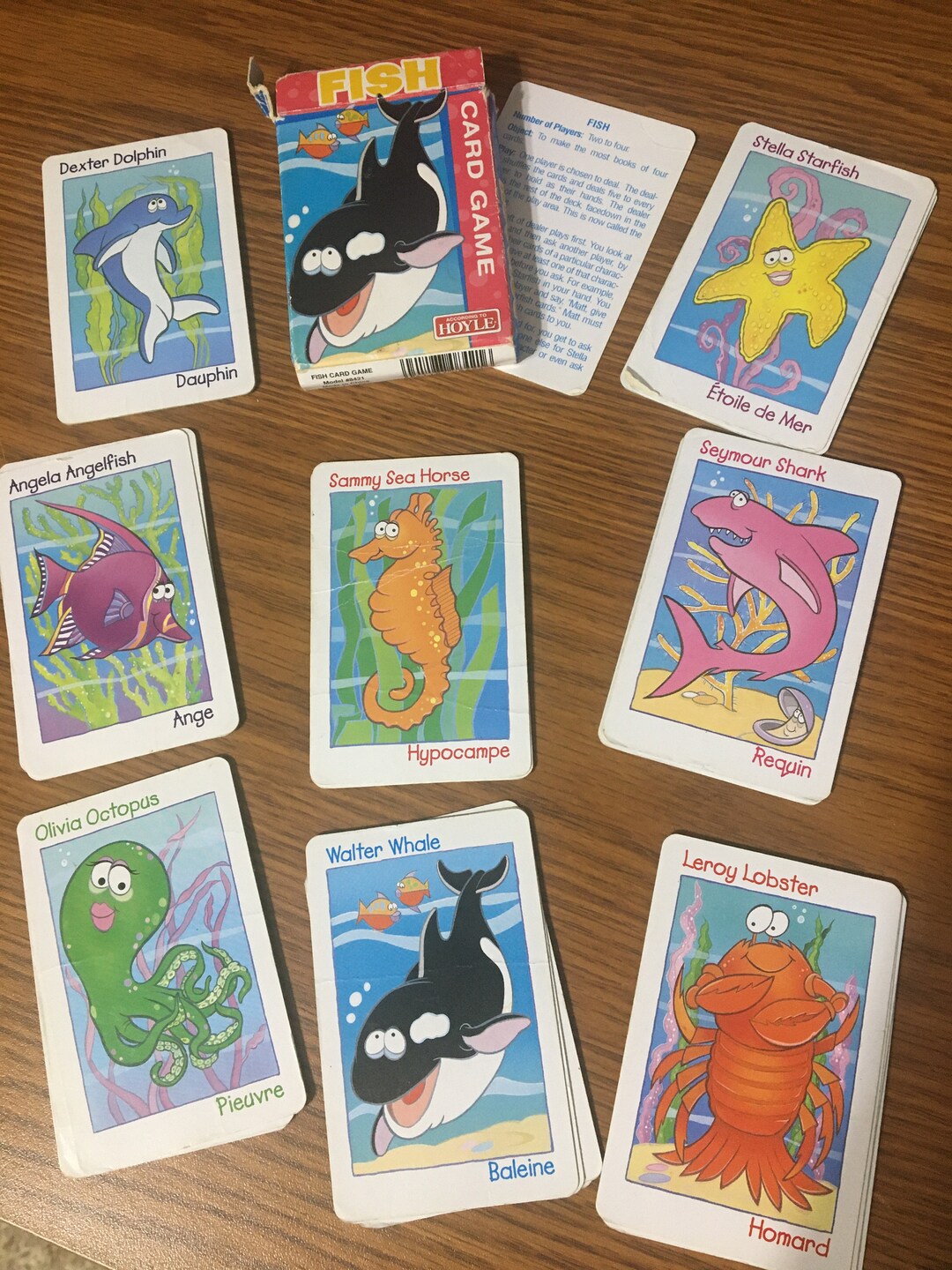 Vintage Fish Card Game - Etsy