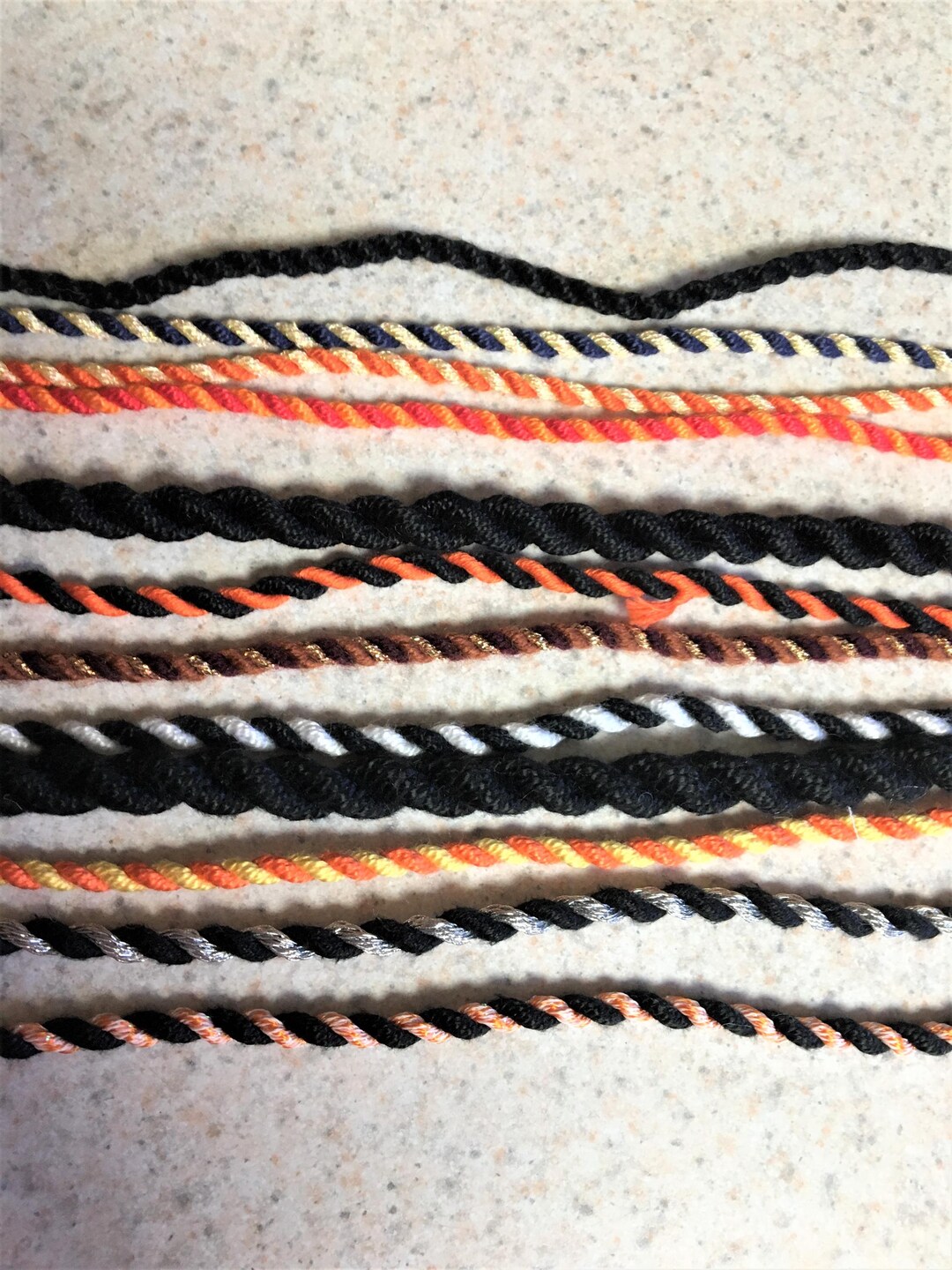 Halloween Colors Twisted Cord - Etsy