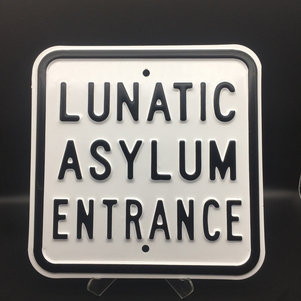Insane Asylum Sign - Etsy