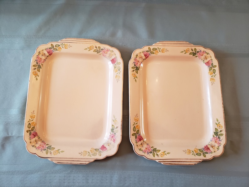 Vintage Homer Laughlin Dish Set C106 Wild Rose Pattern - Etsy Canada