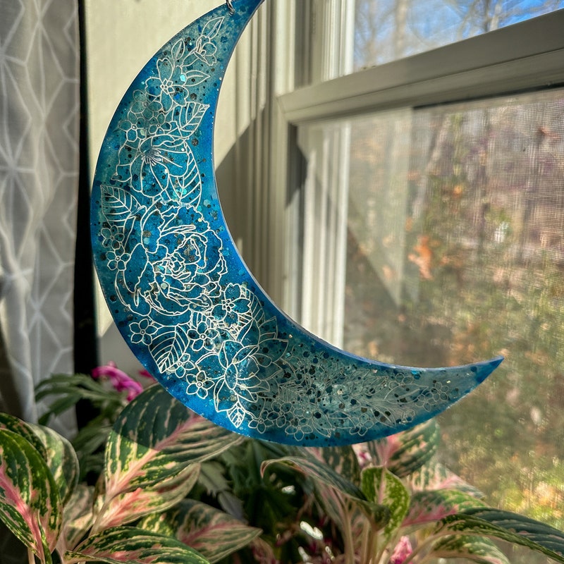 Crescent Moon Art - Etsy