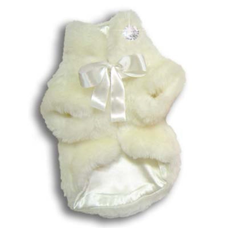 Faux Fur Dog Coat | Plush Fur Coat | Pet Coat | Fancy Dog Coat | Dog ...