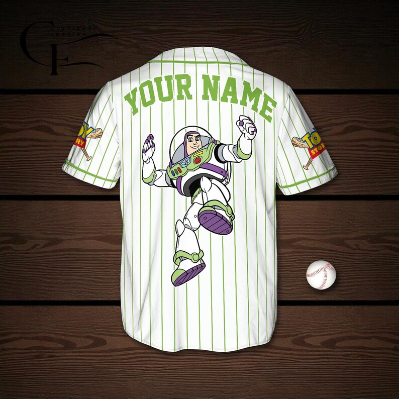 Custom Disney Buzz Lightyear Toy Story Baseball Jersey, Baseball Jersey ...