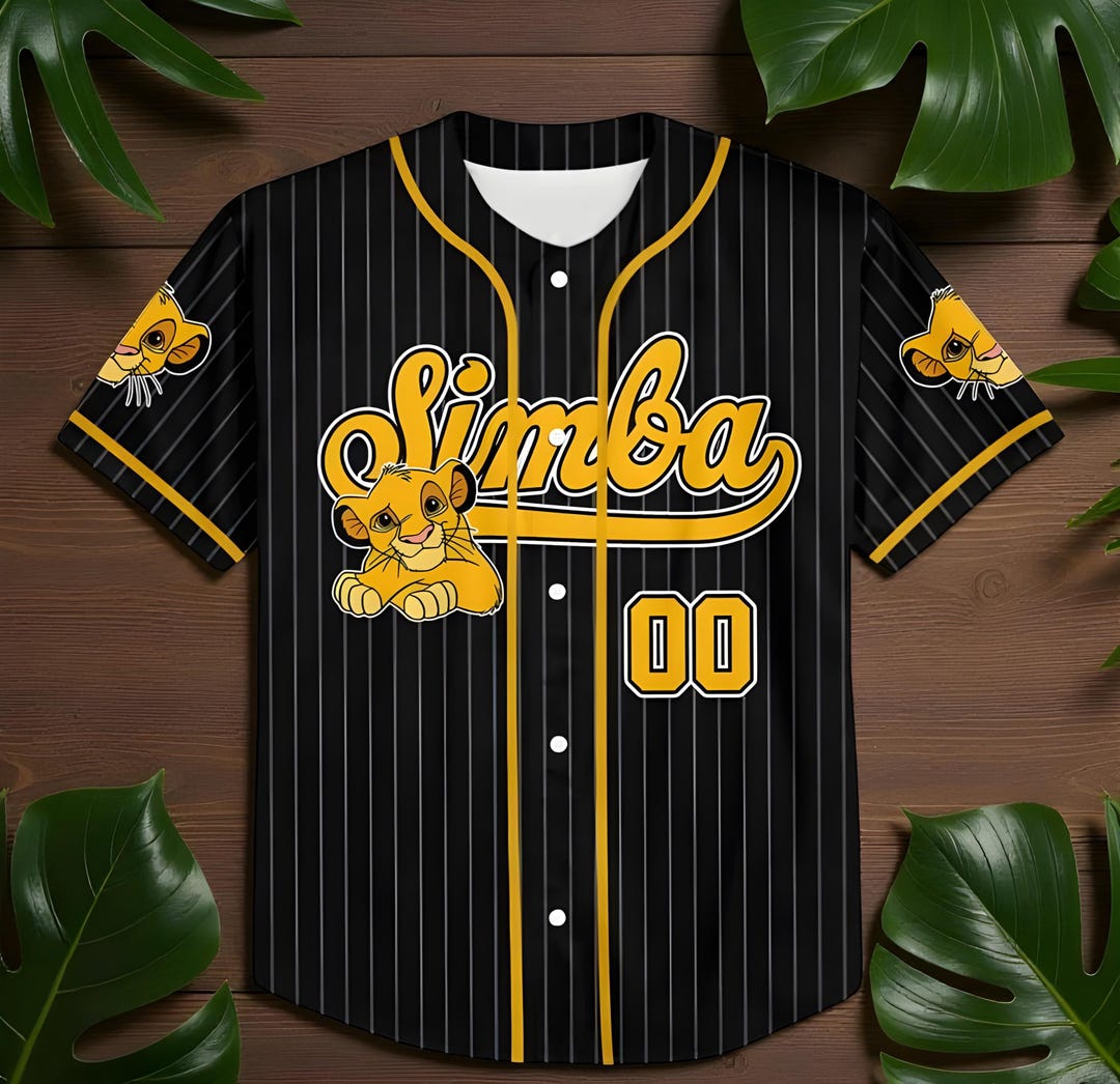Personalize Disney the Lion King Simba Striped Black, Disneyland ...