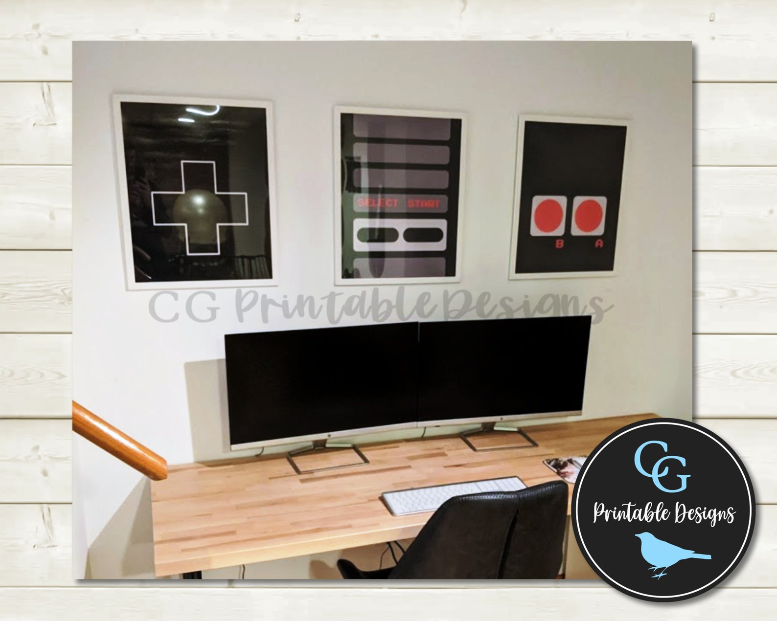 Video Game Controller Wall Art Printables Set of 3 YOU - Etsy