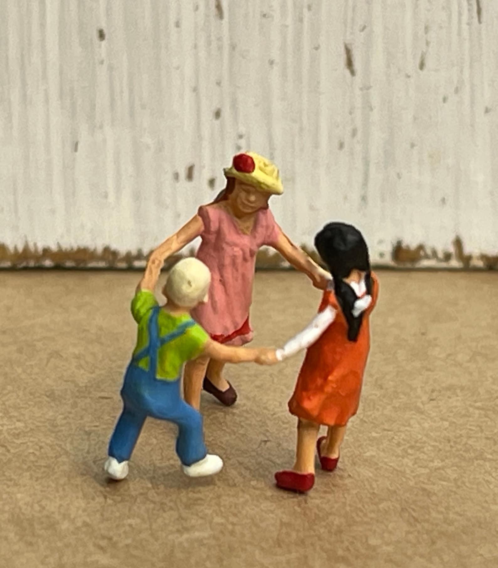 Tiny Miniature Children Playing Figures - Etsy