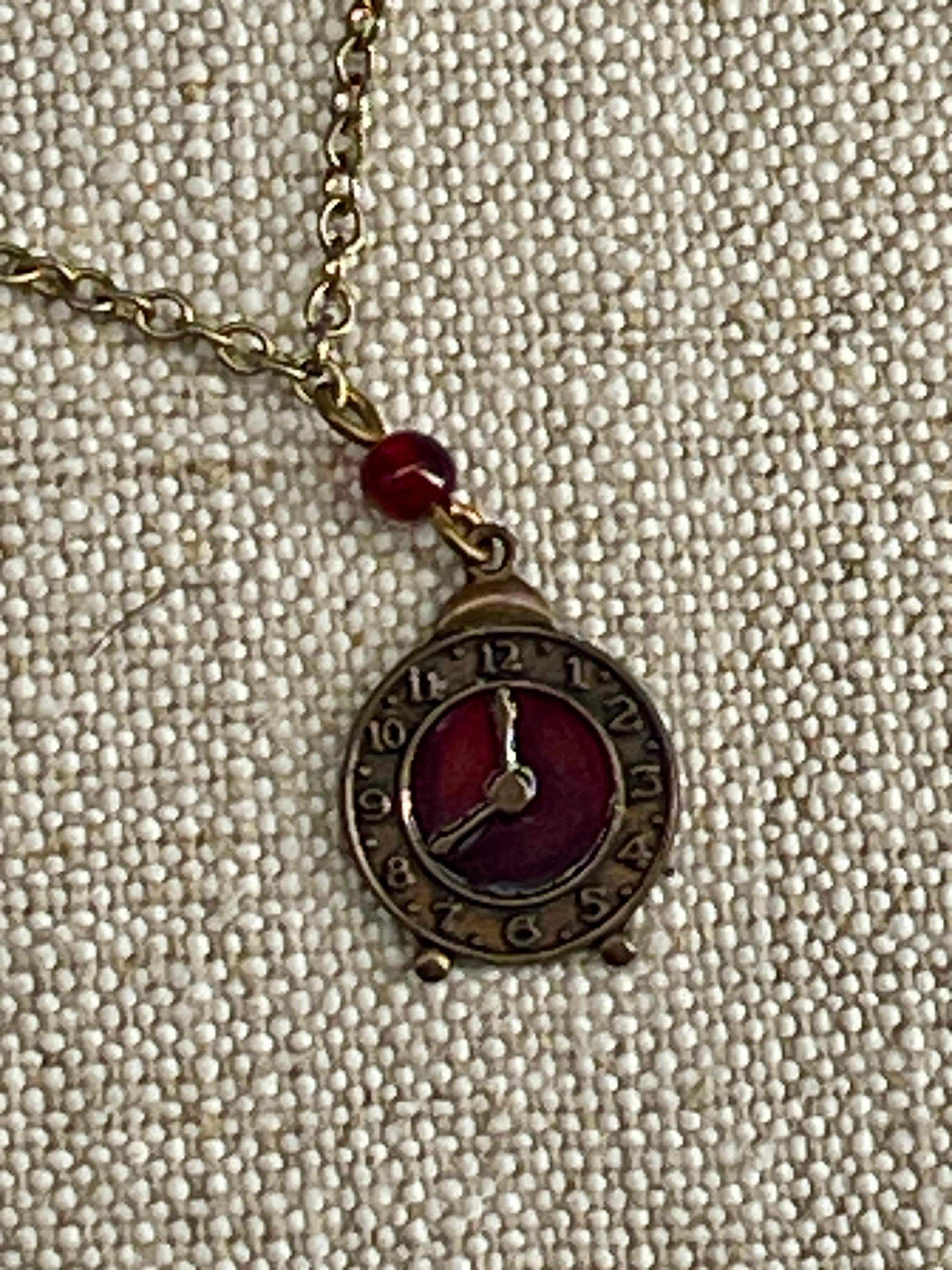 Vintage Pididdly Links Clock Necklace - Etsy