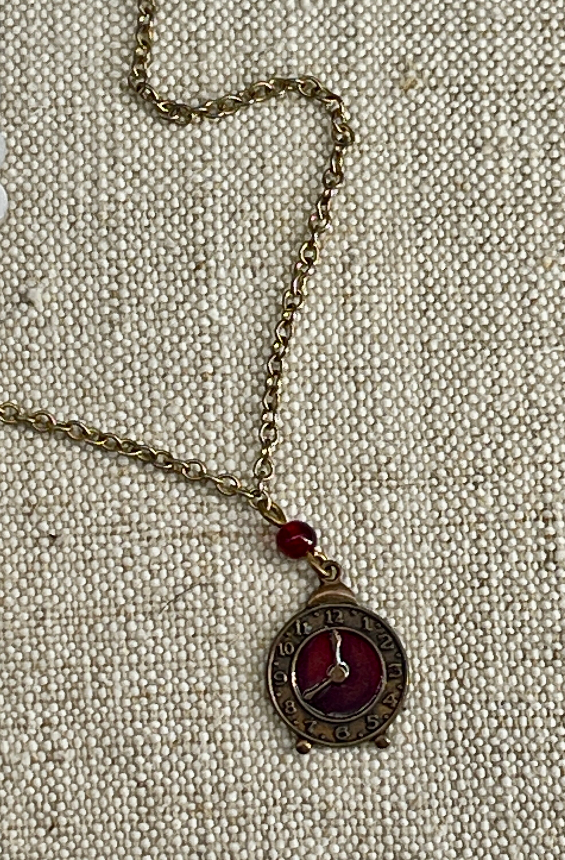 Vintage Pididdly Links Clock Necklace - Etsy