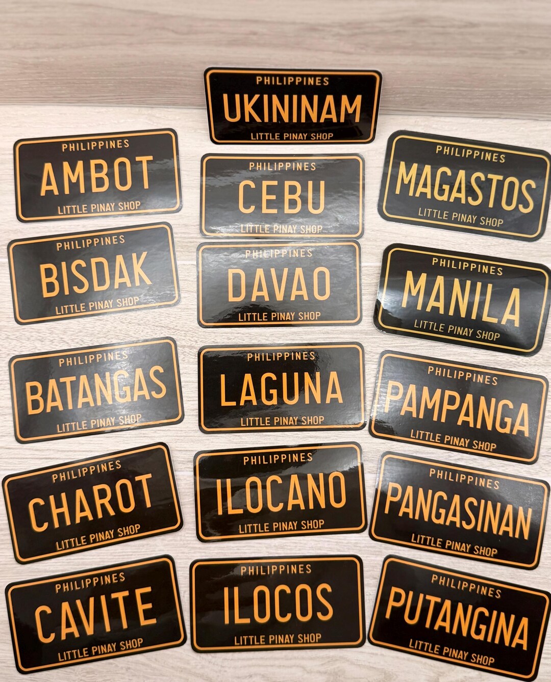 Filipino License Plate Stickers Set of 2 , 4 or 6 | Pinoy Slang ...