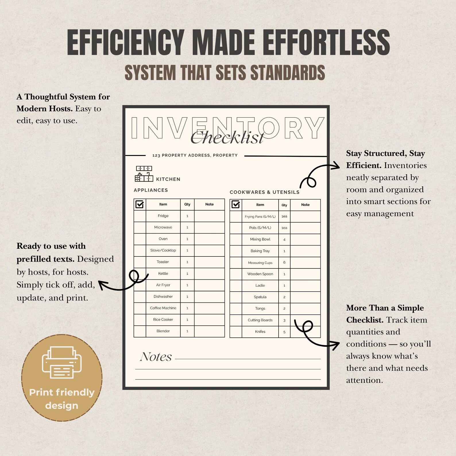 Airbnb Inventory Checklist Template Editable Canva Rental Property ...