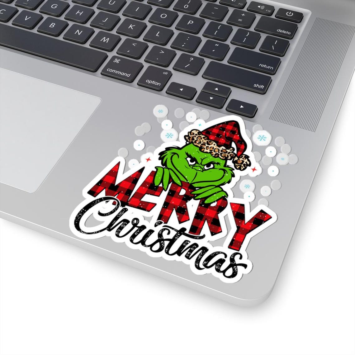 Grinch Merry Christmas Sticker | Kiss-cut Sticker - Etsy