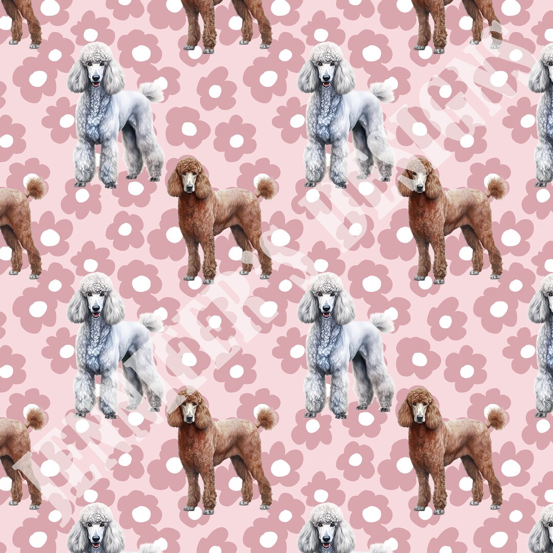Poodle Seamless Pattern - Etsy