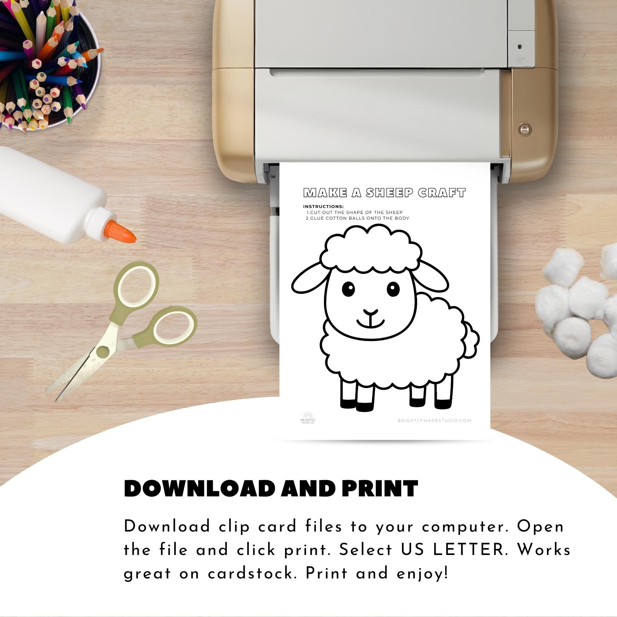 Lost Sheep Parable Bible Craft, Kids Preschool Activity Printable ...