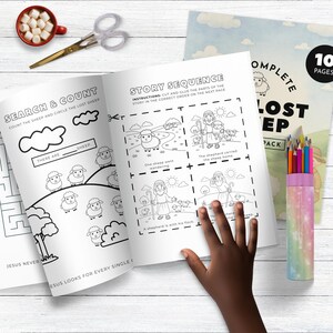 Lost Sheep Parable Bible Activities BUNDLE, Kids Lesson Printable ...