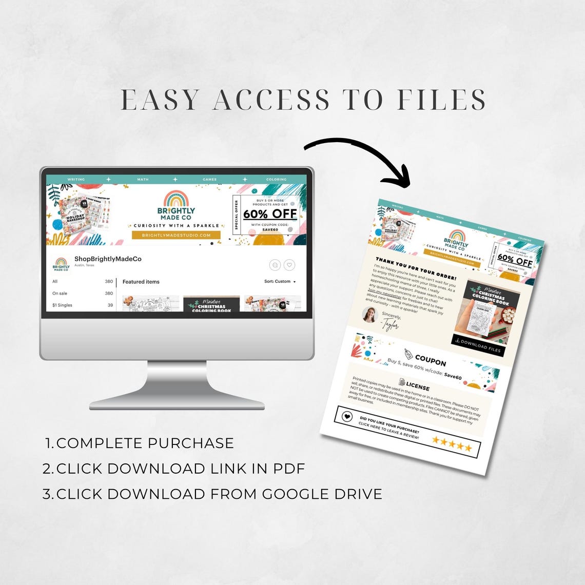 Mini Christmas Coloring Book, Children's Holiday Activities, Printable ...