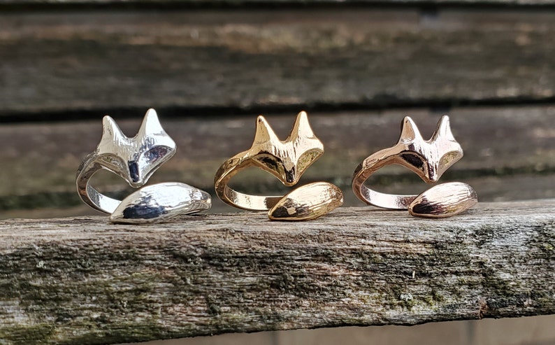 Adorable Fox Ring. Adjustable. CHOOSE YOUR COLOR. Gift for | Etsy