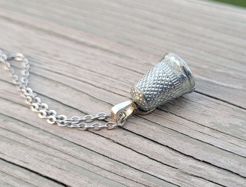 Vintage Thimble Necklace. Gifts for Mom, Women, Anniversary Gift ...