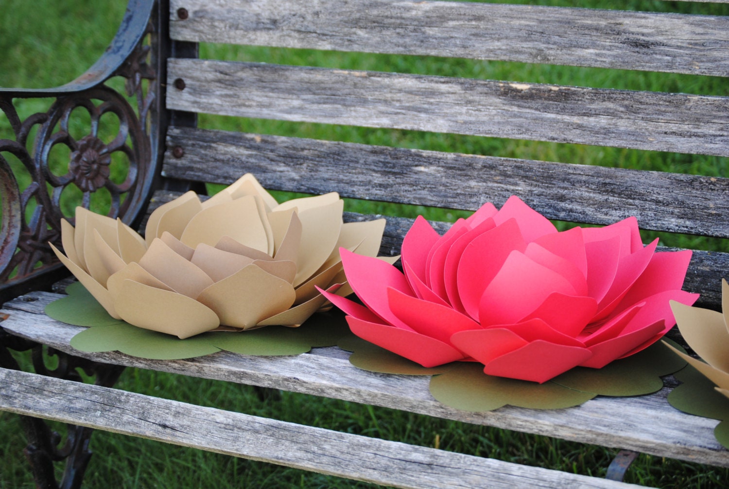Large 12" Lotus Flowers. CHOOSE Your COLORS. Wedding, Event, Favor ...