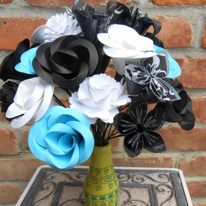 Paper Flower Bouquet. CHOOSE YOUR COLORS. Wedding - Etsy