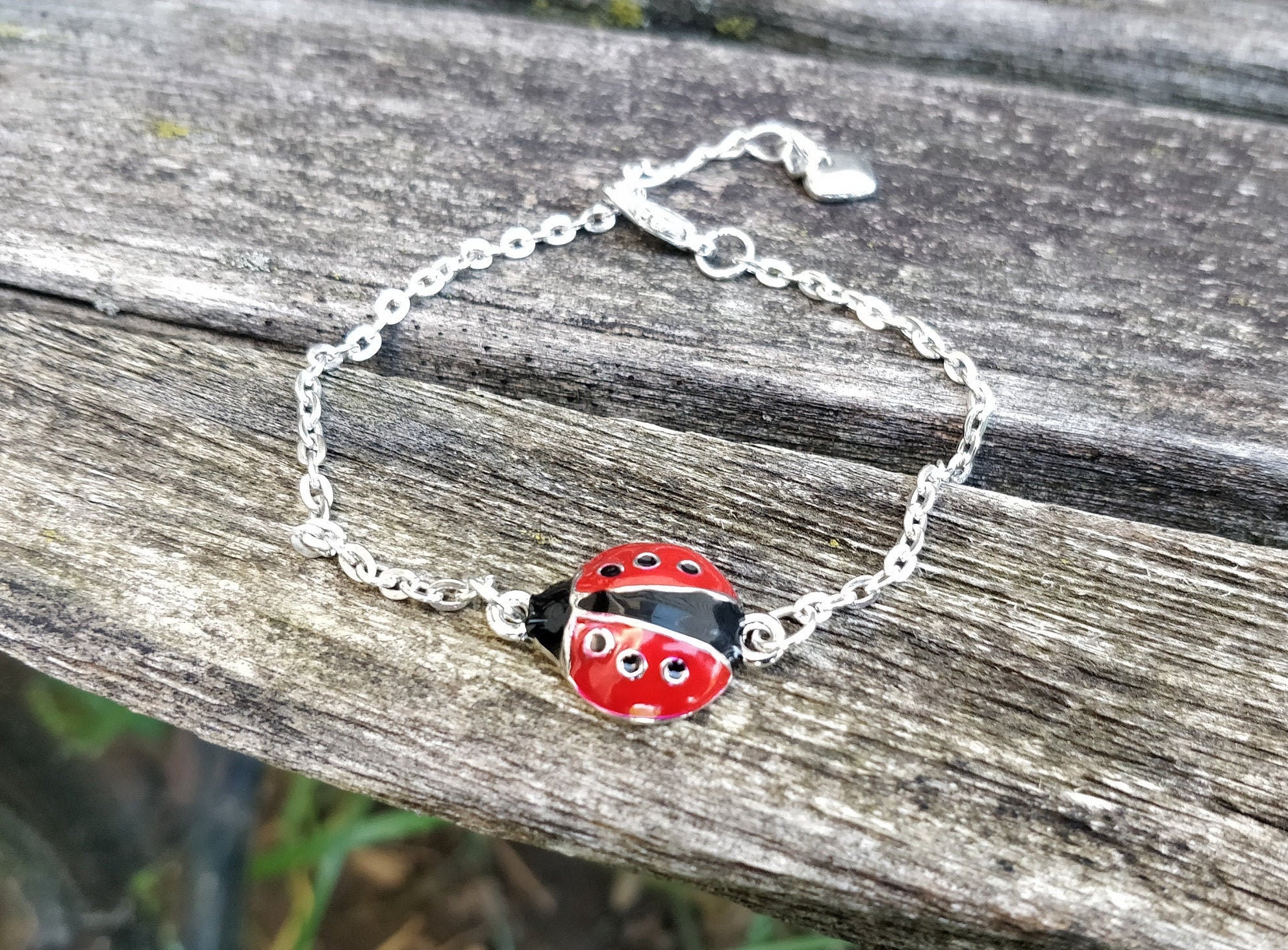 Ladybug Bracelet. Anniversary Gift Birthday Gift Bug | Etsy