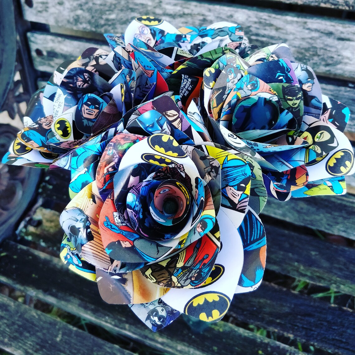 6 COMIC BOOK Roses. Wedding Birthday Anniversary - Etsy