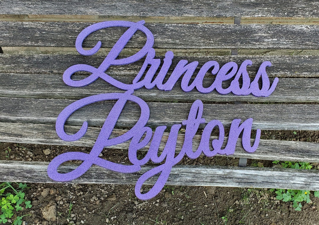 Custom Princess Sign. CHOOSE YOUR COLOR Personalized Wood Sign, Laser ...