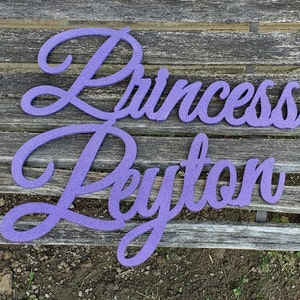 Custom Princess Sign. CHOOSE YOUR COLOR! Personalized Wood Sign, Laser ...