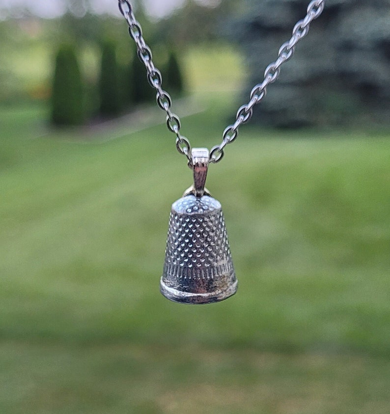 Vintage Thimble Necklace. Gifts for Mom, Women, Anniversary Gift ...