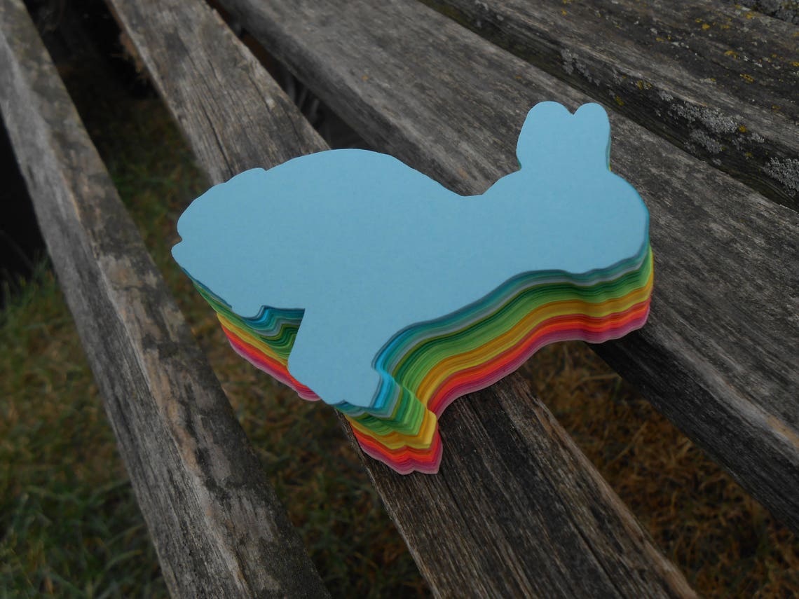 50 Rabbits. CHOOSE SIZE & COLORS. Tags, Decorations, Gift, Wedding ...