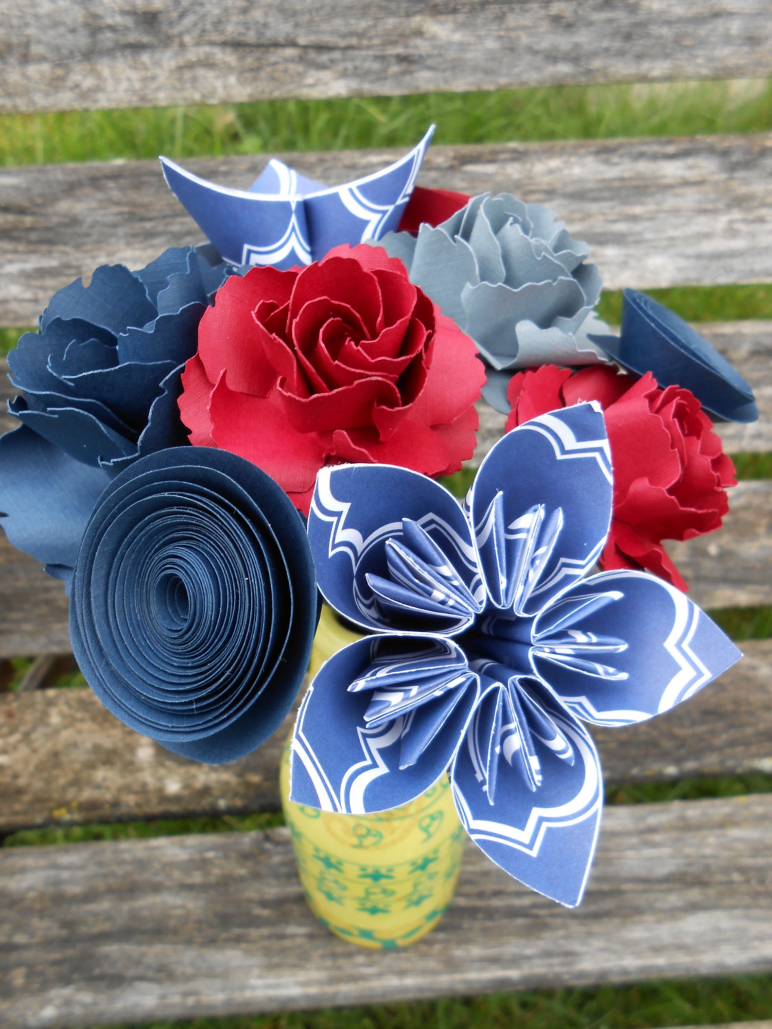Mini Flower Bouquet, CHOOSE YOUR COLORS. Gift, First Anniversary ...