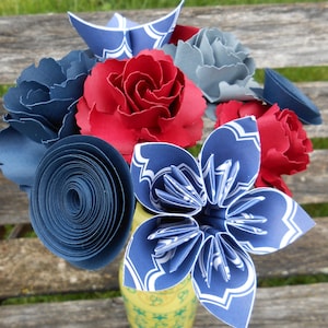 Mini Flower Bouquet, CHOOSE YOUR COLORS. Gift, First Anniversary ...