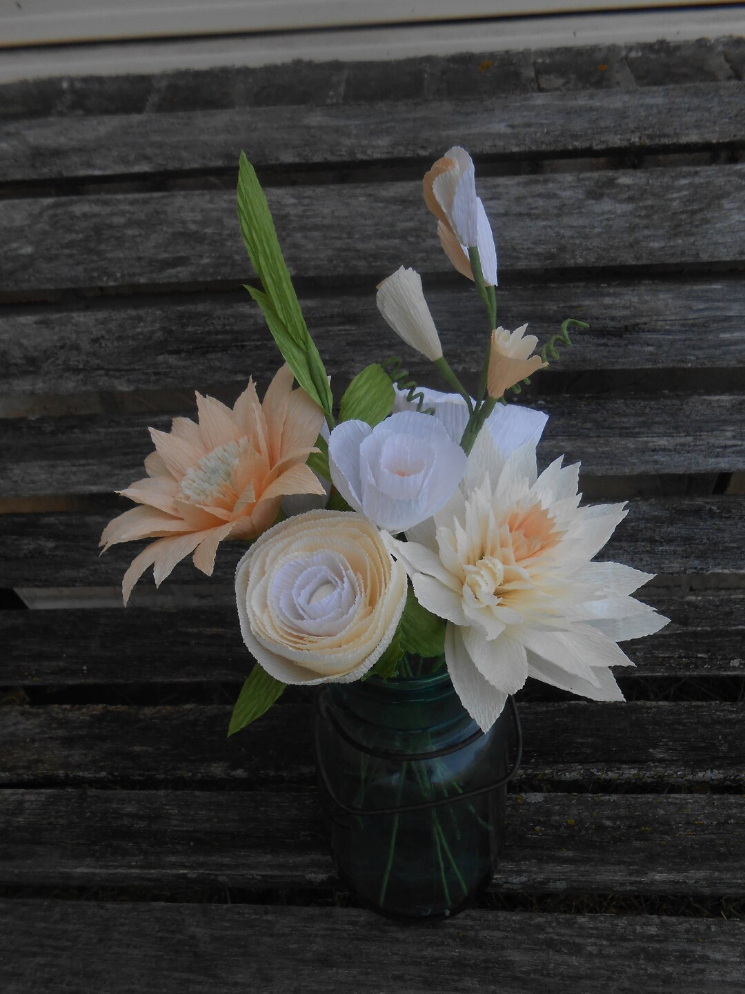 Custom Paper Bouquet. Crepe Paper Flowers. Perfect for First ...
