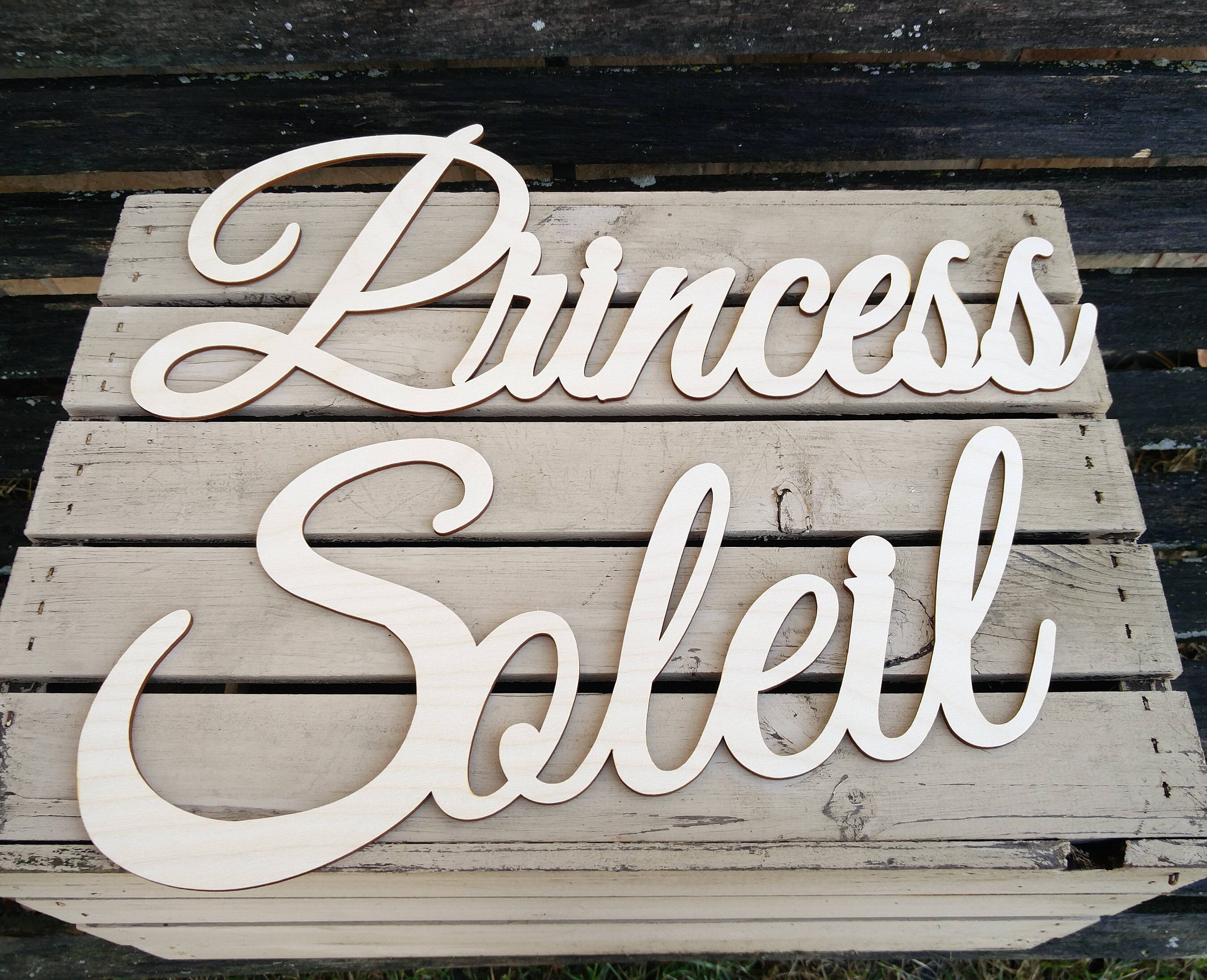Custom Princess Sign. CHOOSE YOUR COLOR Personalized Wood | Etsy