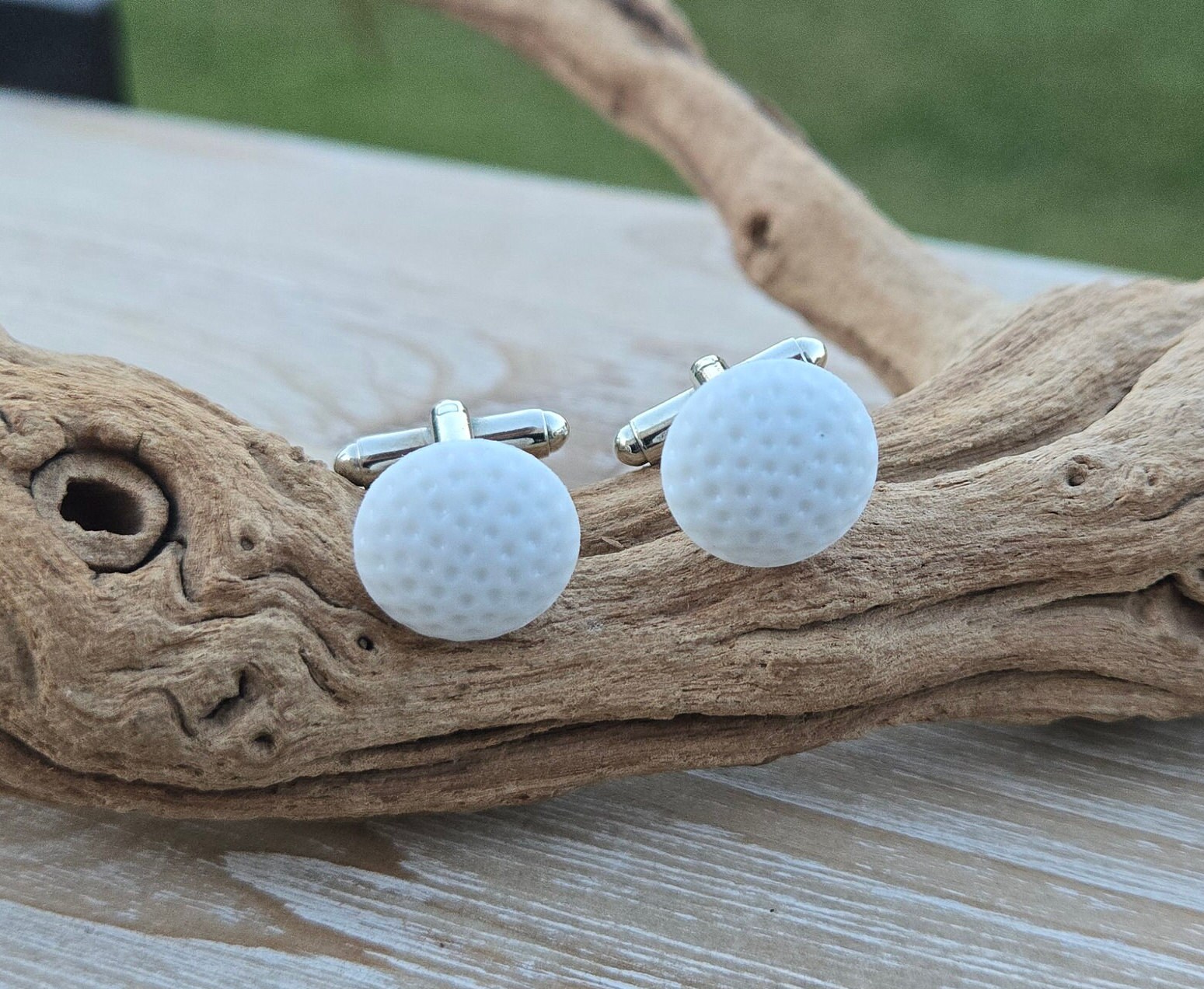 Golf Ball Cufflinks. Wedding, Groom, Groomsmen Gift, Dad, Anniversary ...