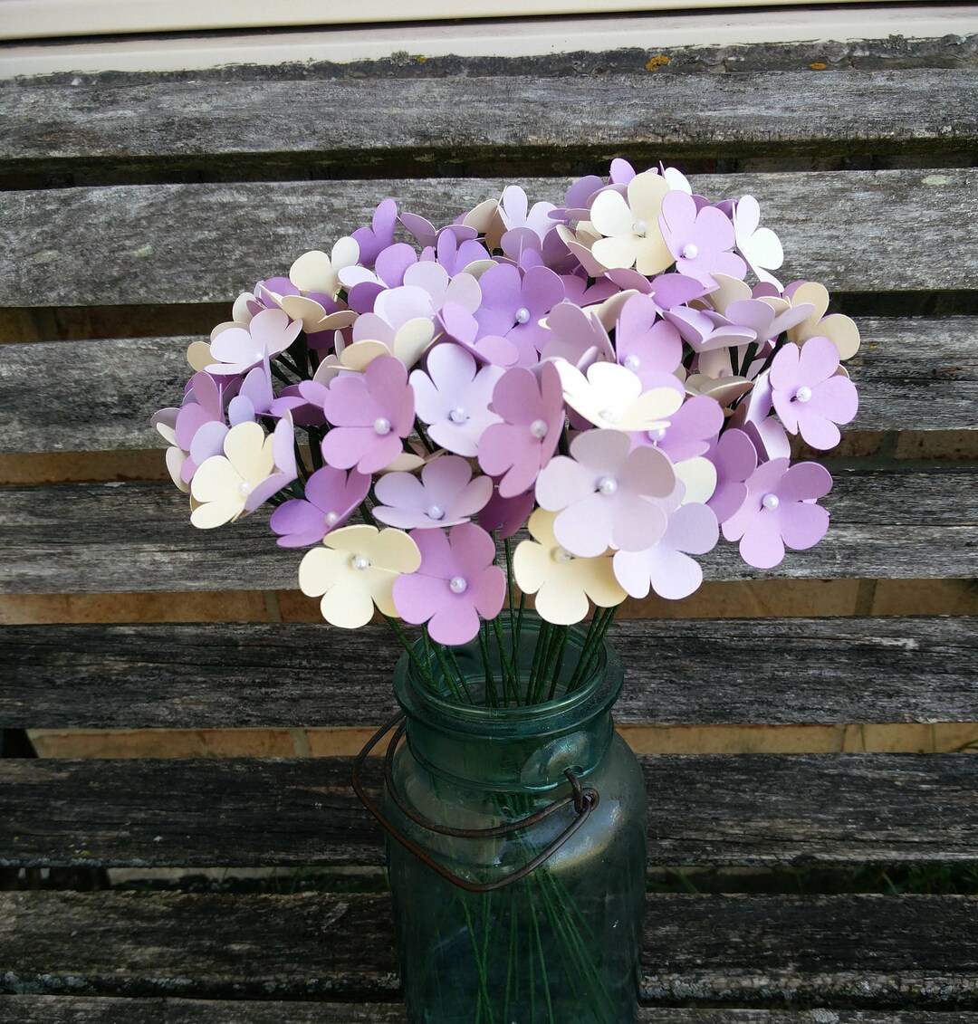 Hydrangea Paper Flowers. CHOOSE YOUR COLORS. Gift for Her, Home Decor ...