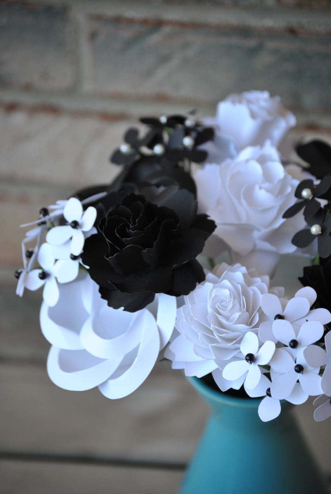 Custom Paper Flowers. CHOOSE YOUR COLORS. Roses Hydrangea | Etsy